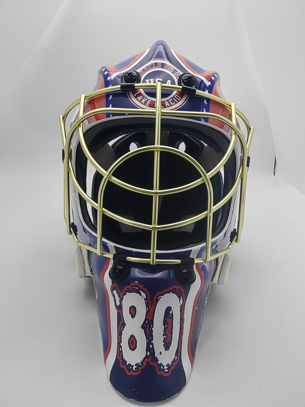Miracle on Ice Gold Cage Goalie Mask – Lowsportgear.com