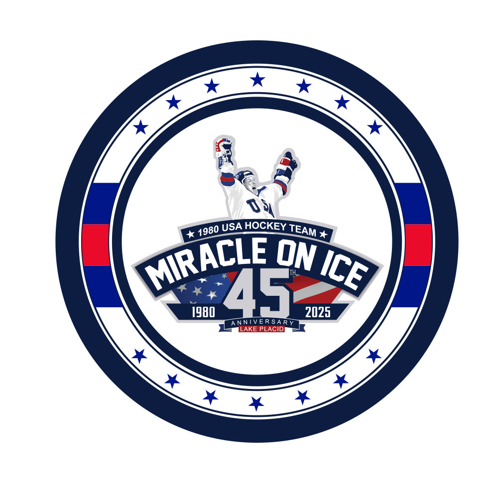 USA Hockey Miracle On Ice 45th Anniversary Hockey Puck | Lowsportgear.com